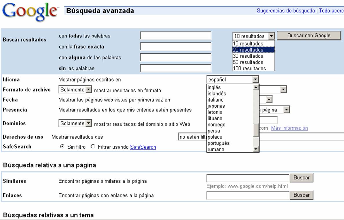 Las herramientas de la web Meffy Mendez: Tecnicas de busqueda de la web