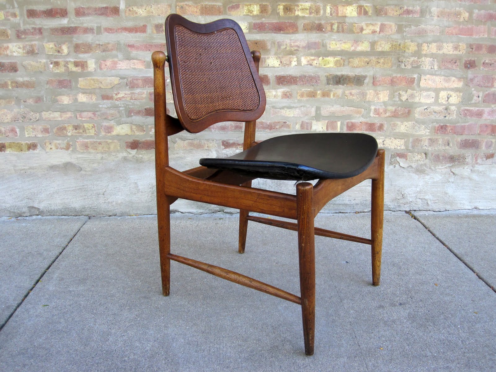 circa midcentury: 'arne vodder' danish modern side chair