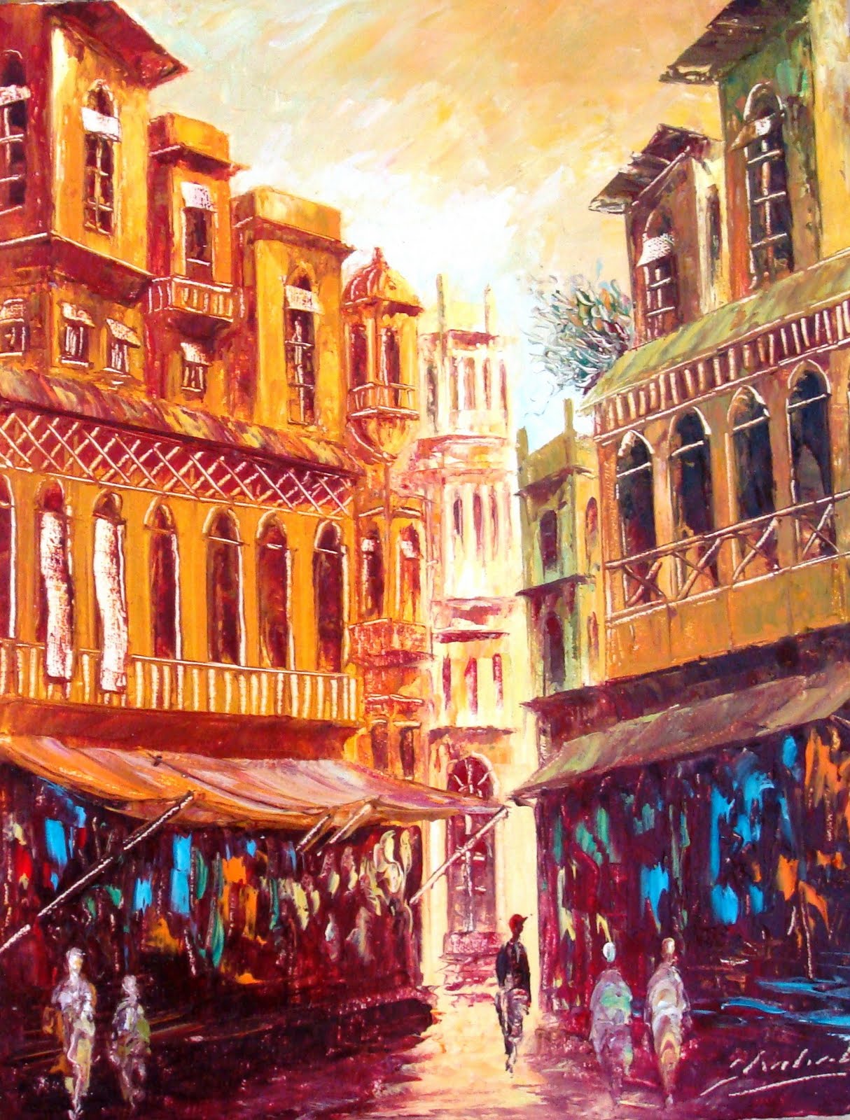 ART WORLD: Old buildings painting GALLERY 2