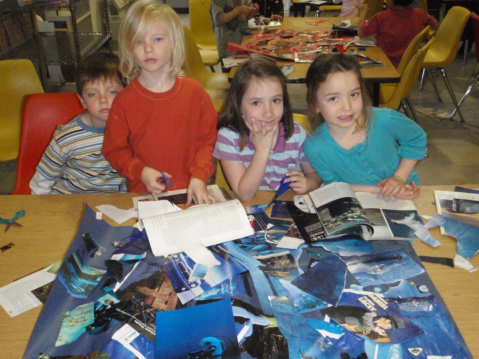 Fayston Elementary Art: KINDERGARTEN COLOR COLLAGES