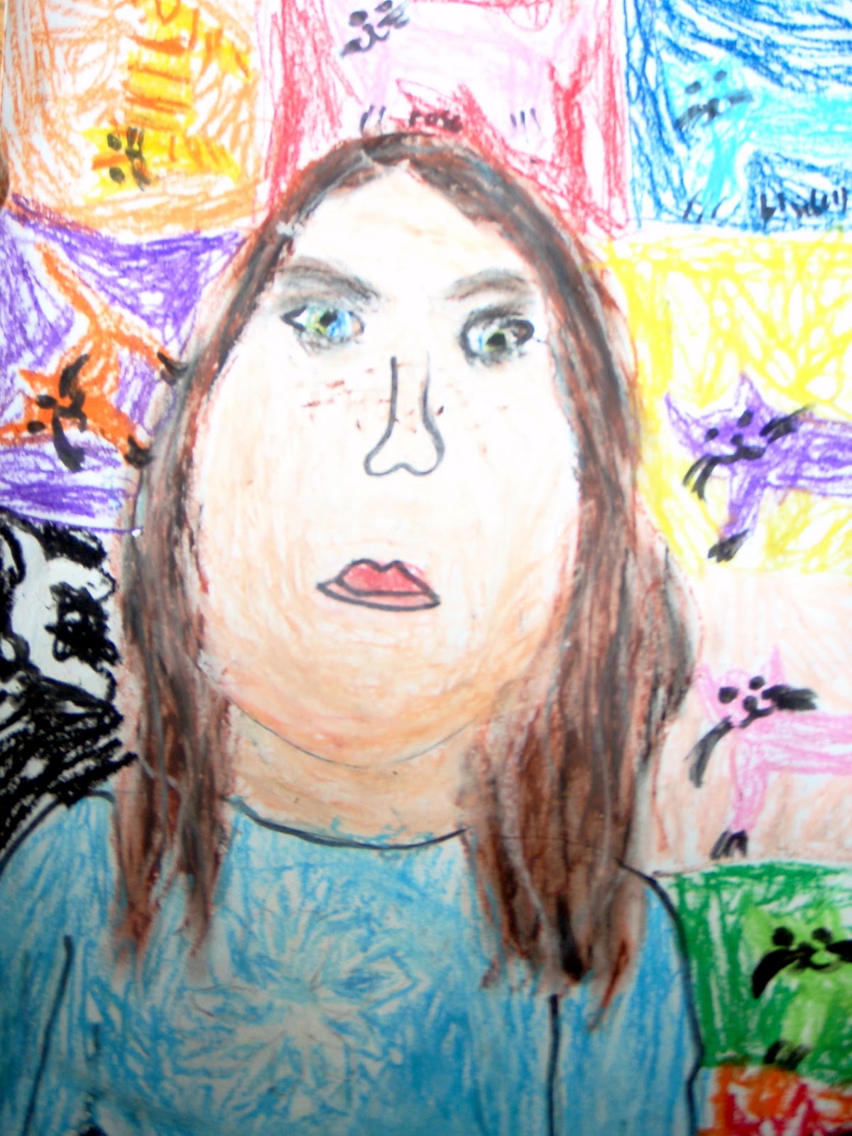 Fayston Elementary Art: Fifth and Sixth Grade Self Portraits
