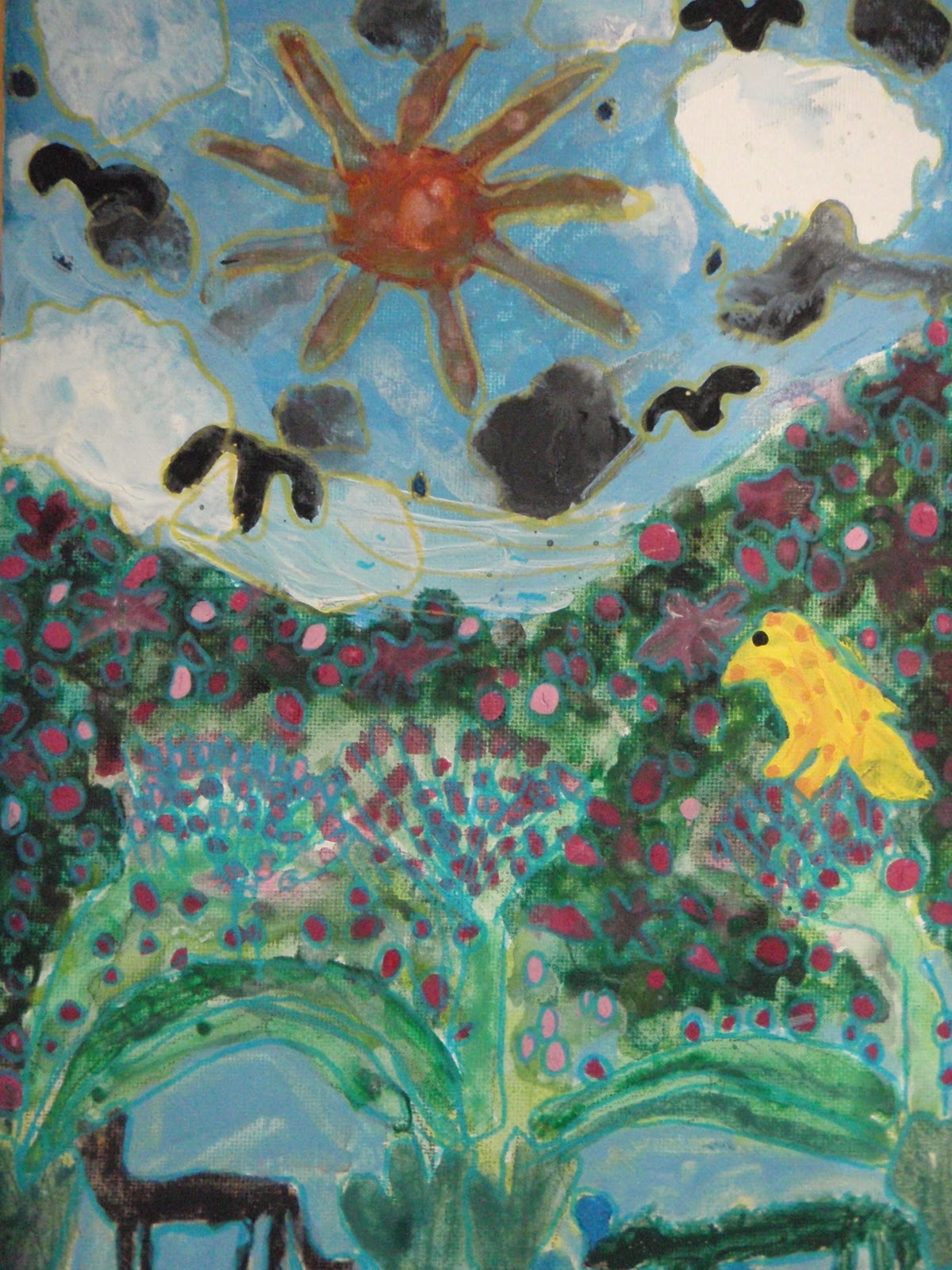 Fayston Elementary Art: Welcome to the Jungle! Henri Rousseau Paintings