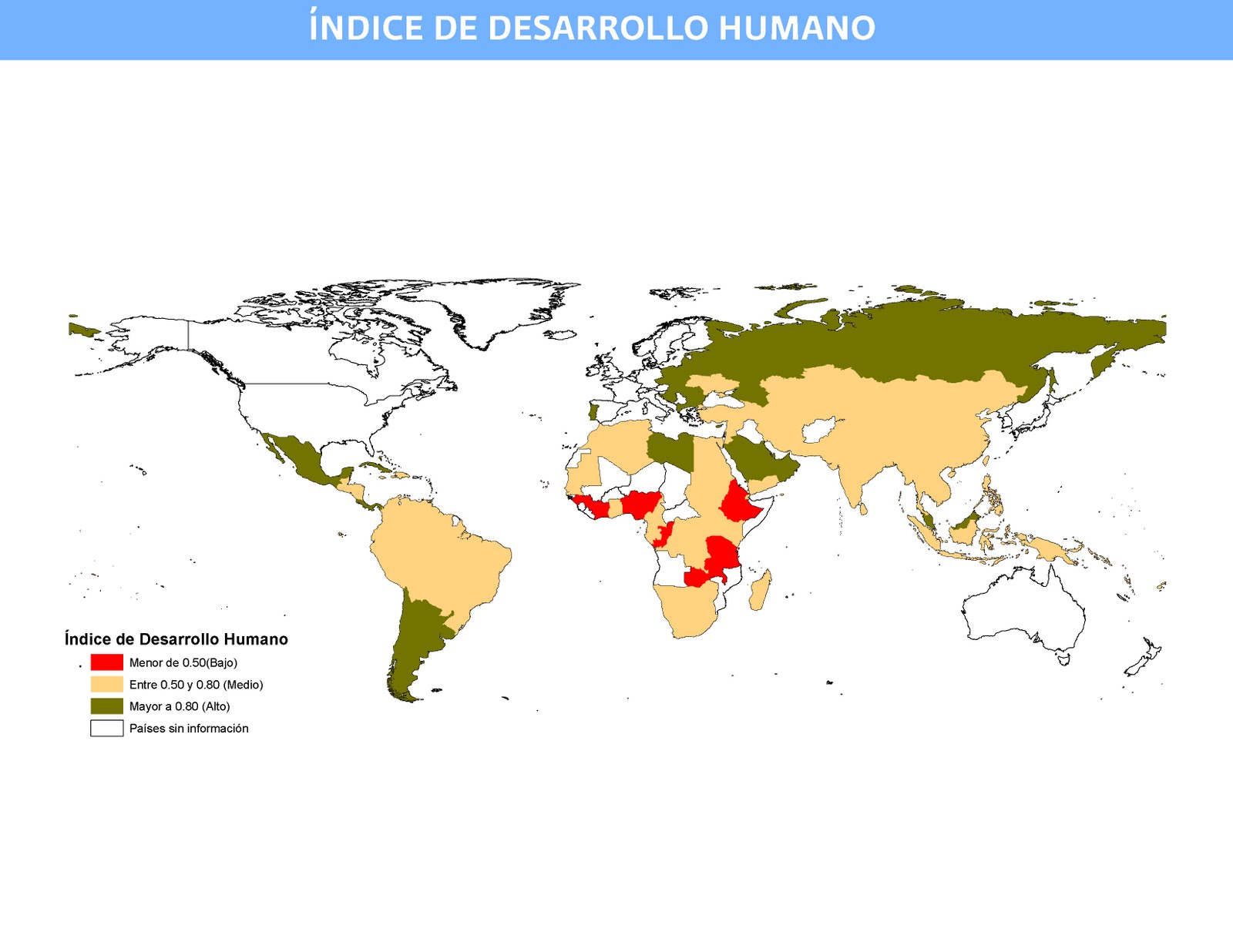 Alfabetización Geográfica: El índice de desarollo humano (IDH)