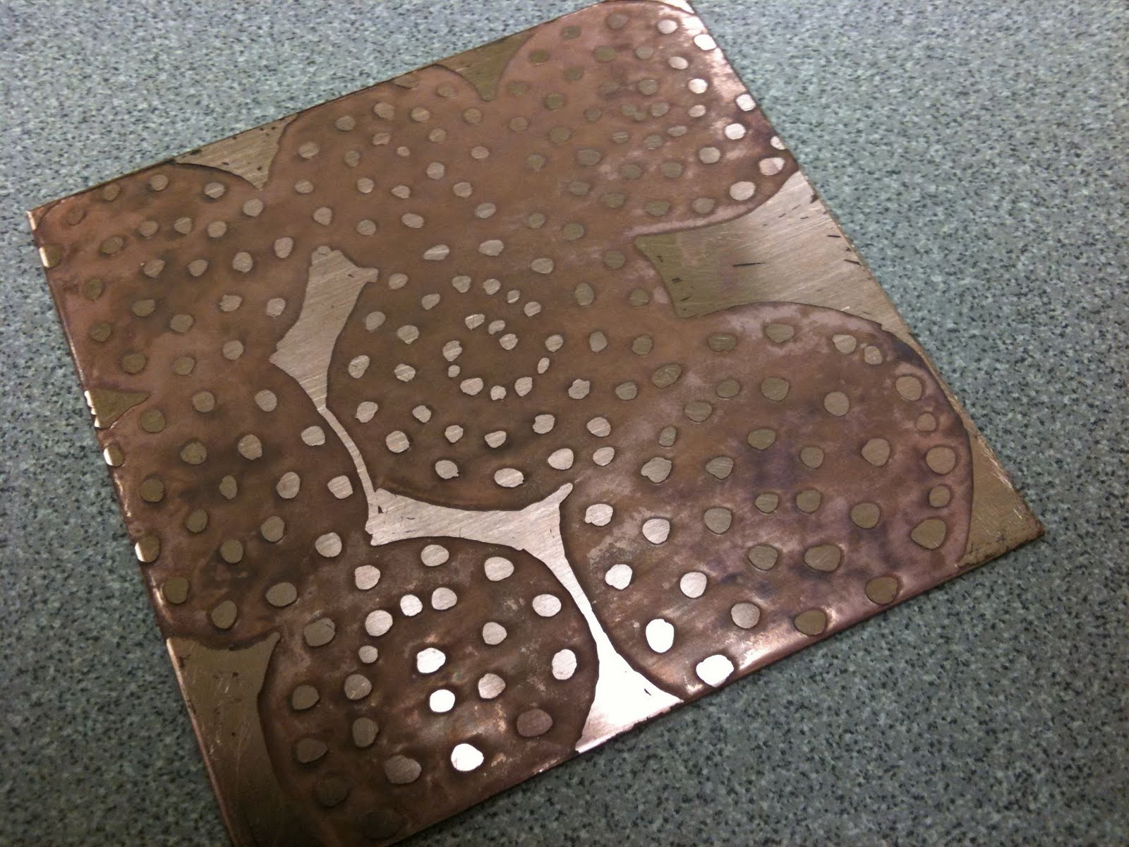 Cristina Leonard Artisan Jewelry: ACID-ETCHED TEXTURE PLATE