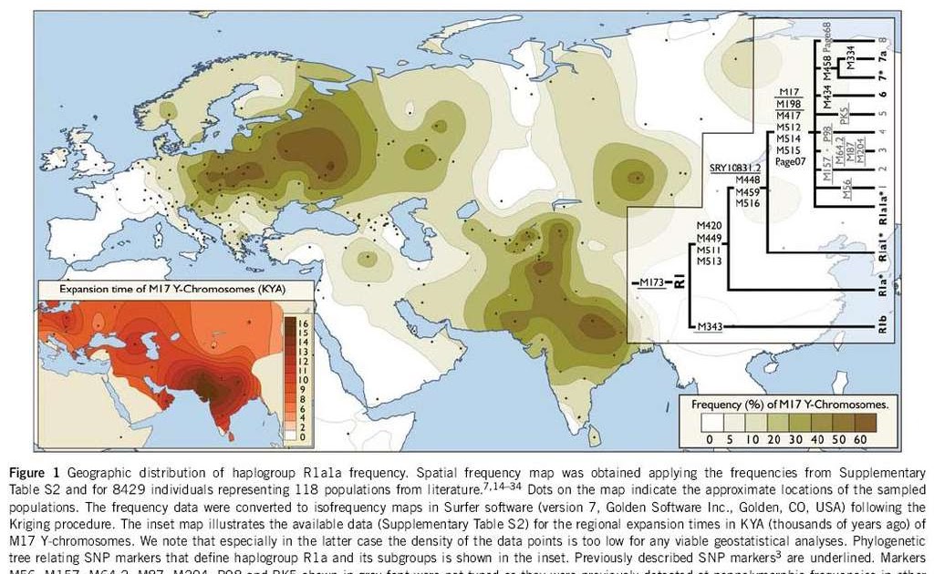RJ's R2 Blog: Haplogroup R1a frequency and distribution map (2009)
