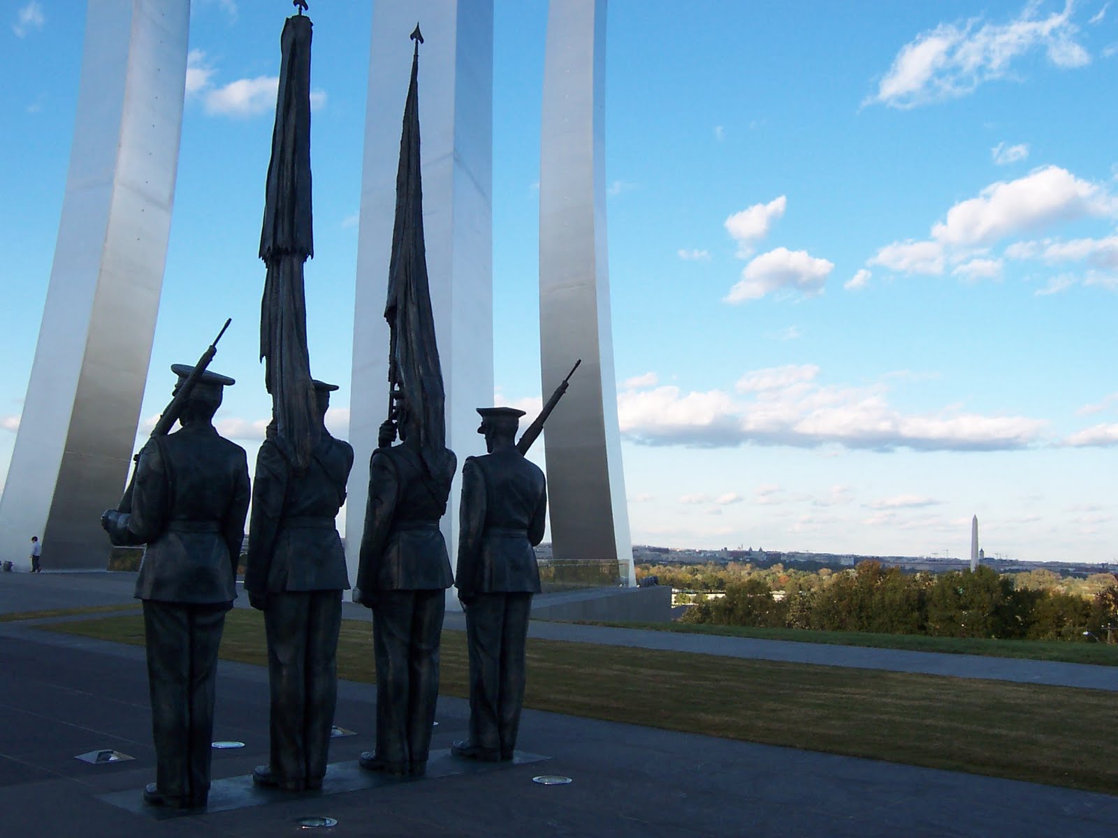 Via My Viewfinder: U.S. Air Force Memorial Honor Guard at Attention