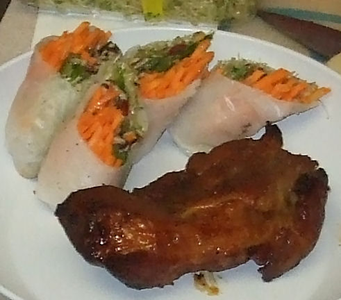 The Anti-Chef: Cantonese Style Spare Ribs with Veggie Spring Rolls