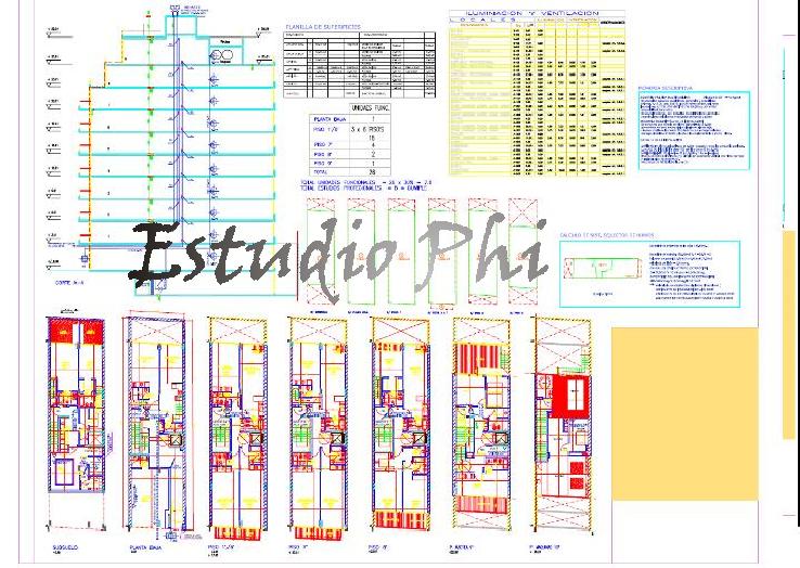 estudioPhi: Planos de sistema contra incendio - Fire installation plan