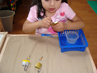 Our Montessori Chronicles: Lock & Key Activity