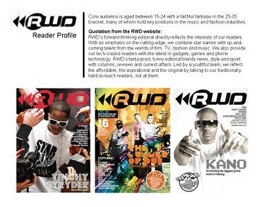 Media Studies:: Target Audience RWD Reader Profile and Research