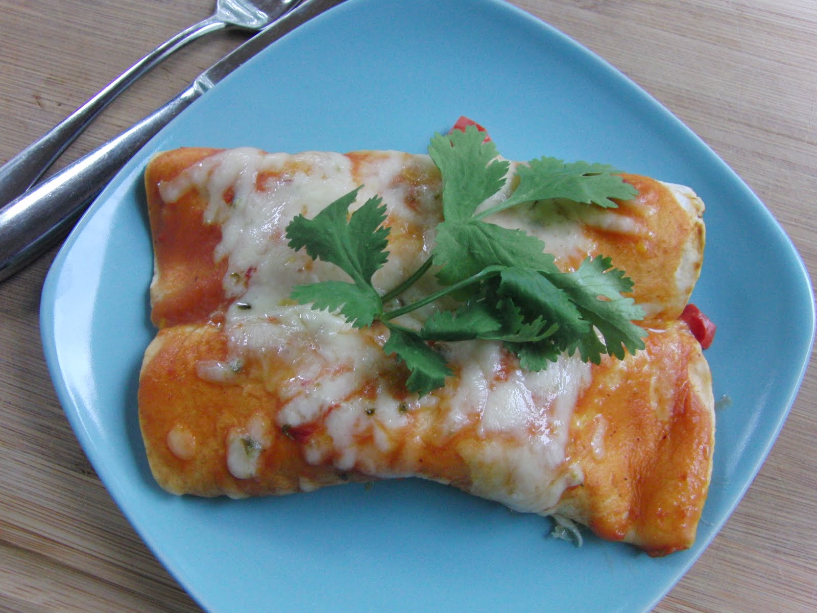 Black Bean and Summer Vegetable Enchiladas