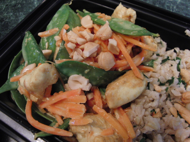 Thai Curry Chicken with Carrots & Snow Pea Pods