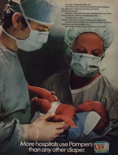 KBCD BlogSpot: Vintage Pamper advertising: 1970s Classic Pamper Diapers ...
