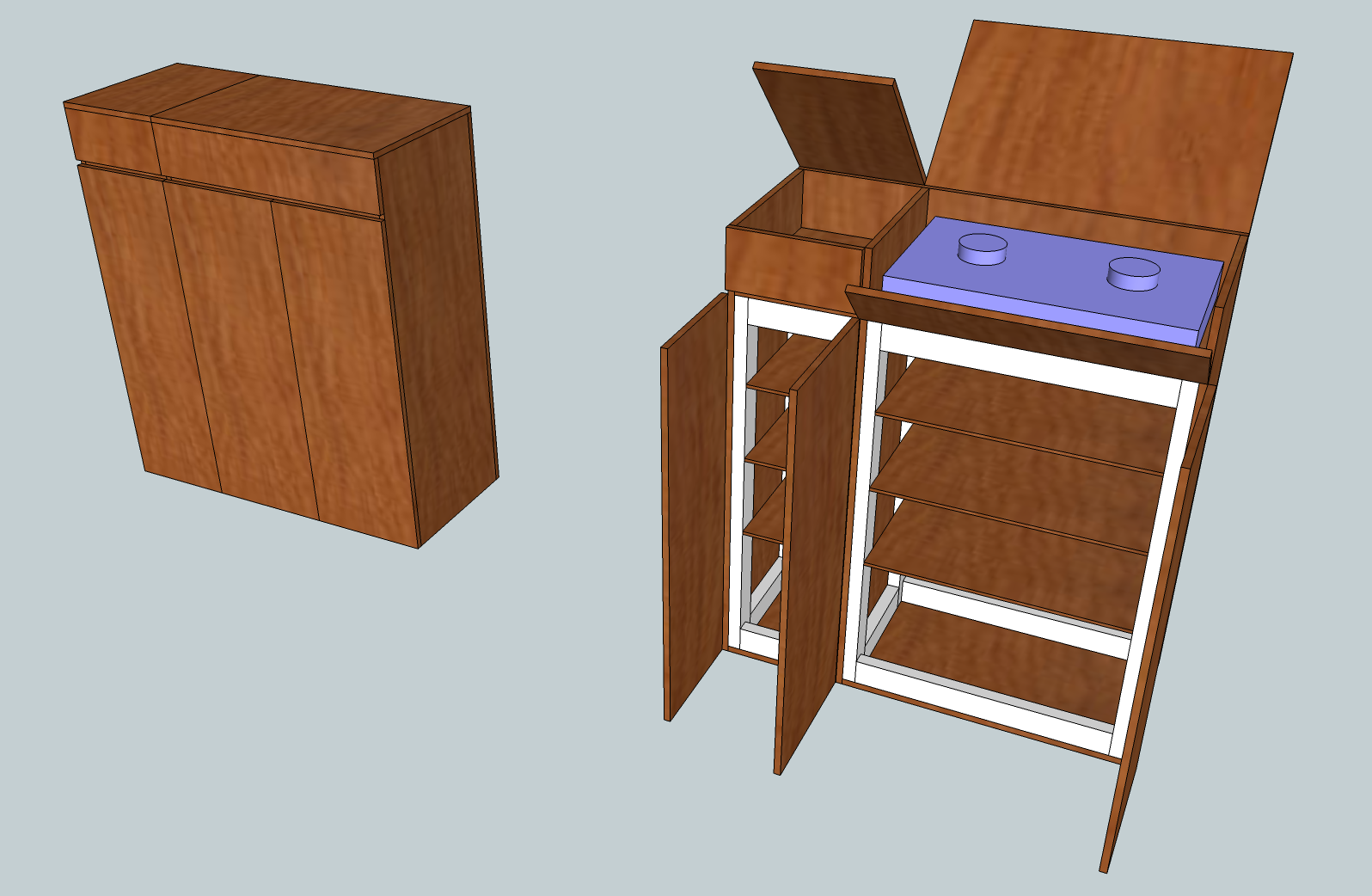 Blakey's Van: Kitchen Pod Being Priced Up