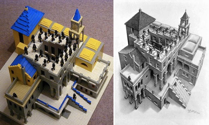 PictoVista: M.C. Escher's Structures Recreated in Lego