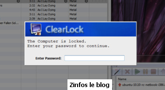 ClearLock verrouiller votre bureau - ZinfosWeb