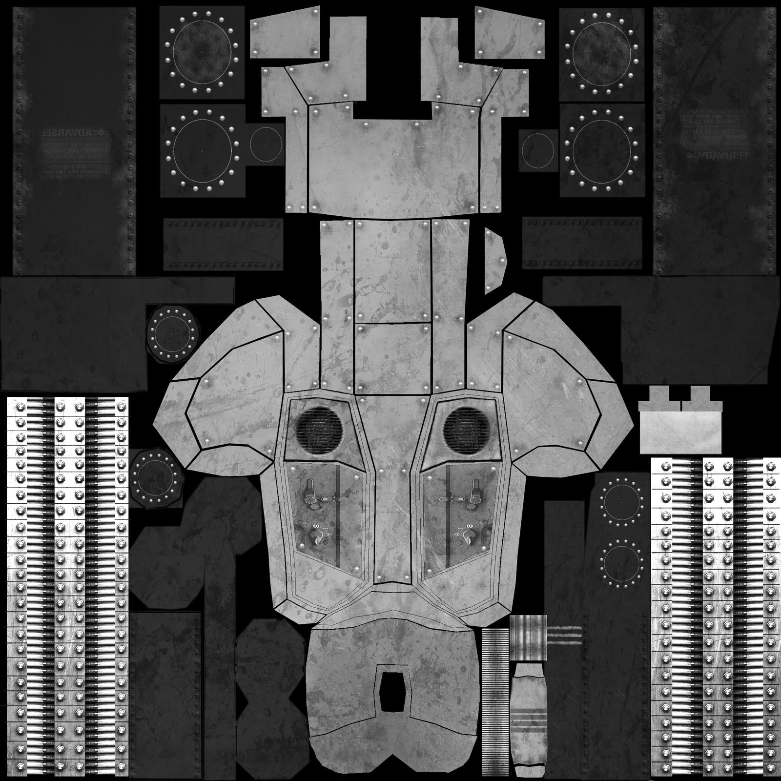 STEVEN CHABEAUX: Creating the Mini Gun Normal map