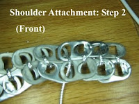 Church Crafts on a Budget: Using Cords To Make Soda Tab Armor