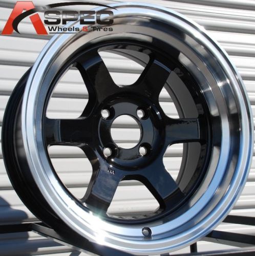 Top Tuned: 15X8 ROTA GRID-V WHEELS 4X100 RIM 0MM ROYAL BLACK / ROYAL ...