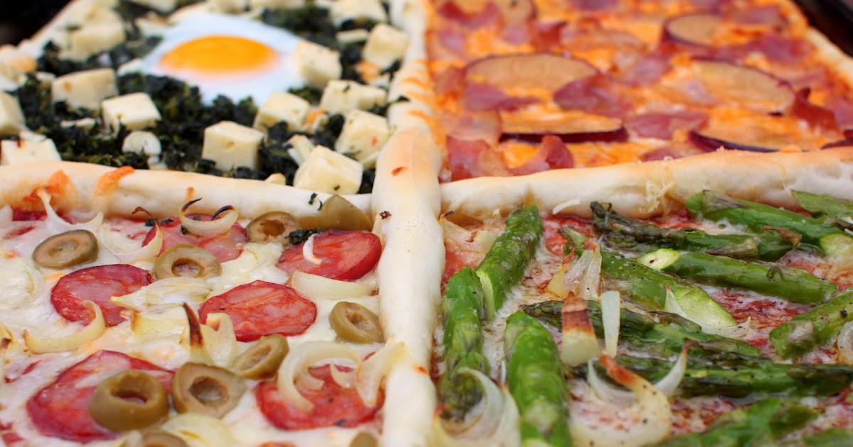 Under the High Chair: WFD? Pizza Quattro Gusti (four flavors)