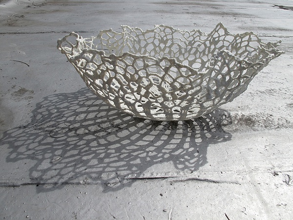 Holly Loyd Sculpture: Ceramics 5 work- Slip dipping