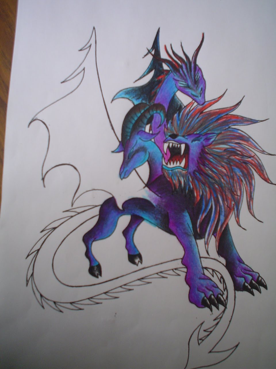 susink: ¿Cómo dibujar y colorear una Kimera?