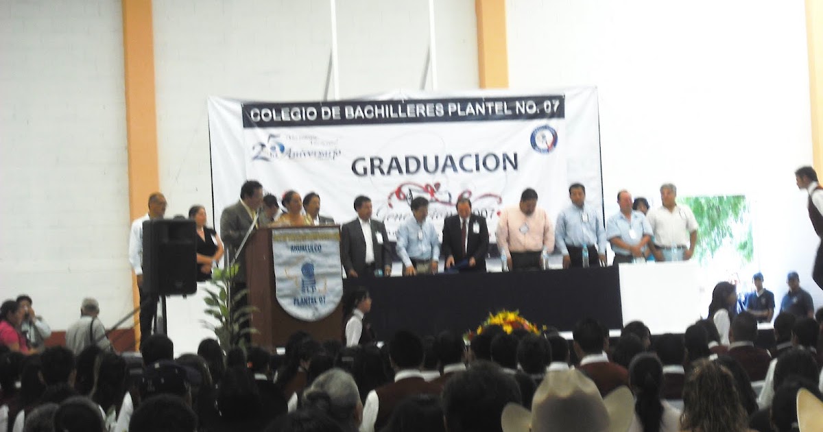 COBACH 07, AHUALULCO, S.L.P.: Ceremonia de Graducación 2007-2010