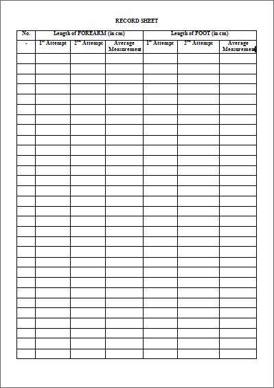 Forearm to Foot: Research Topic