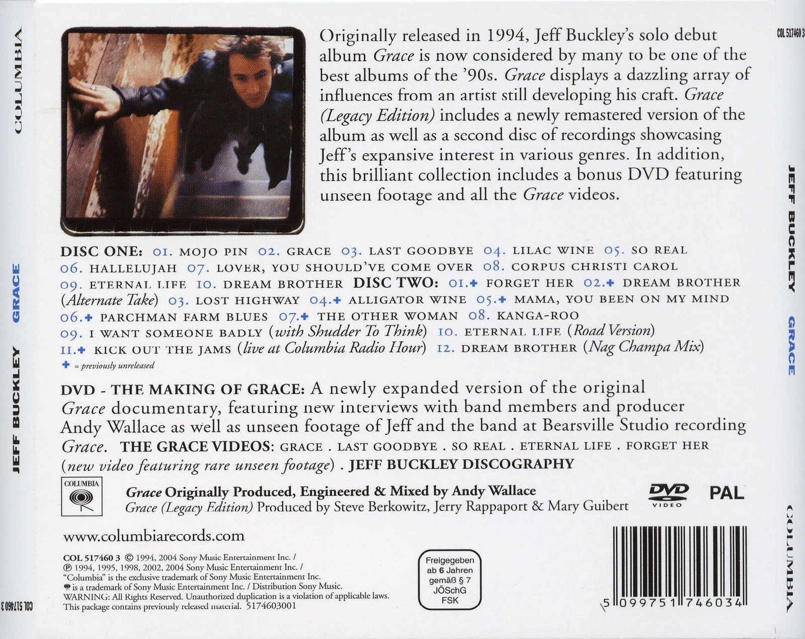 "Som Mutante": Jeff Buckley - Grace (legacy edition)