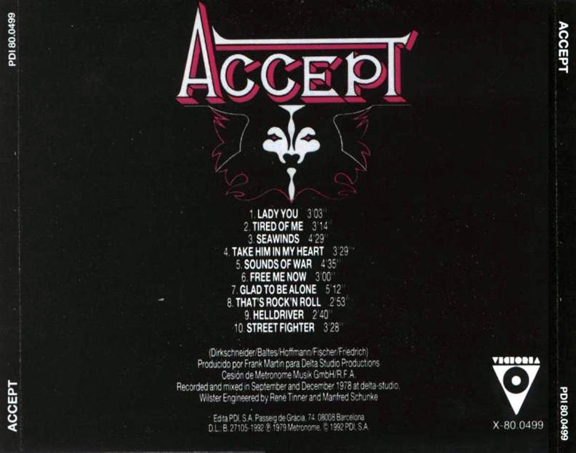 CARATULAS DE CD DE MUSICA: Accept Accept(1979)