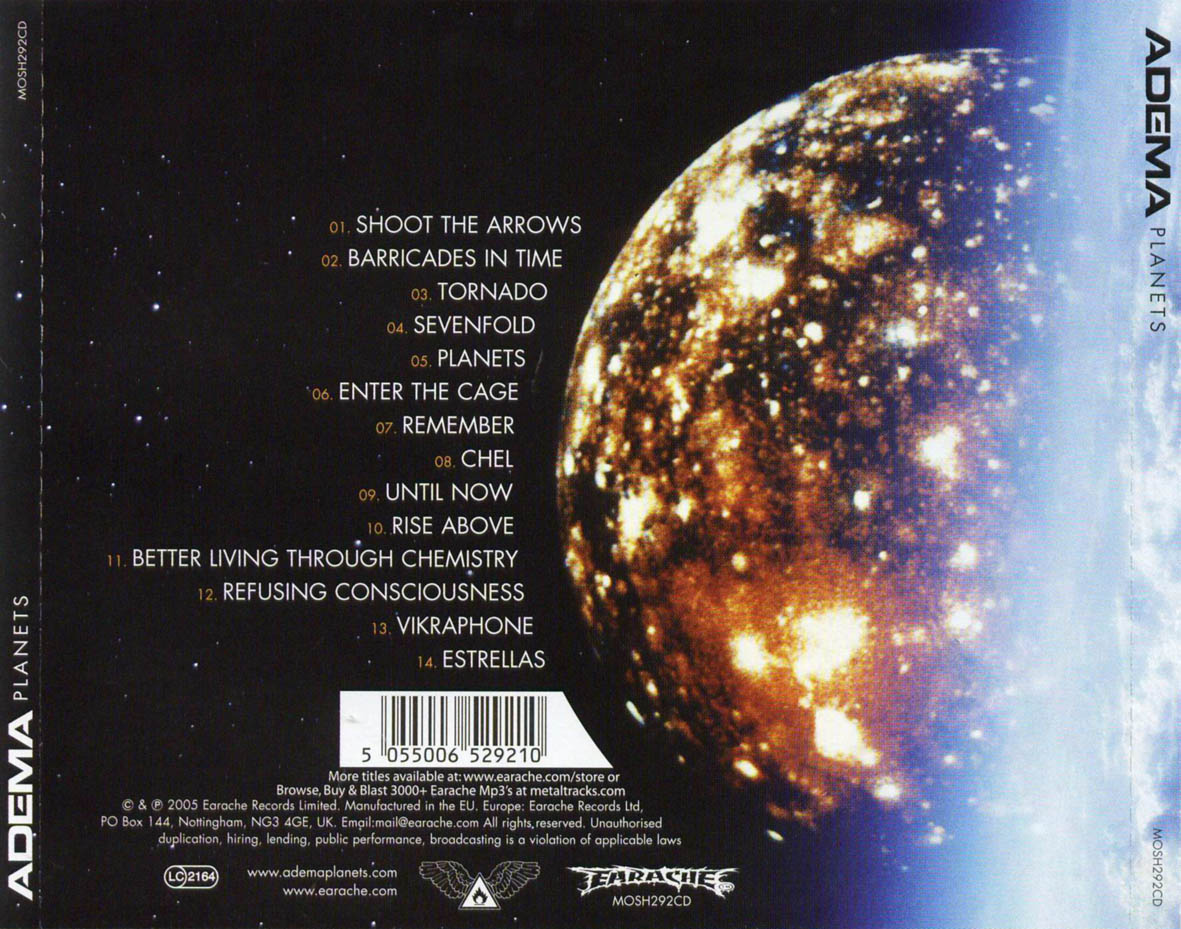 CARATULAS DE CD DE MUSICA: Adema Planets(2005)