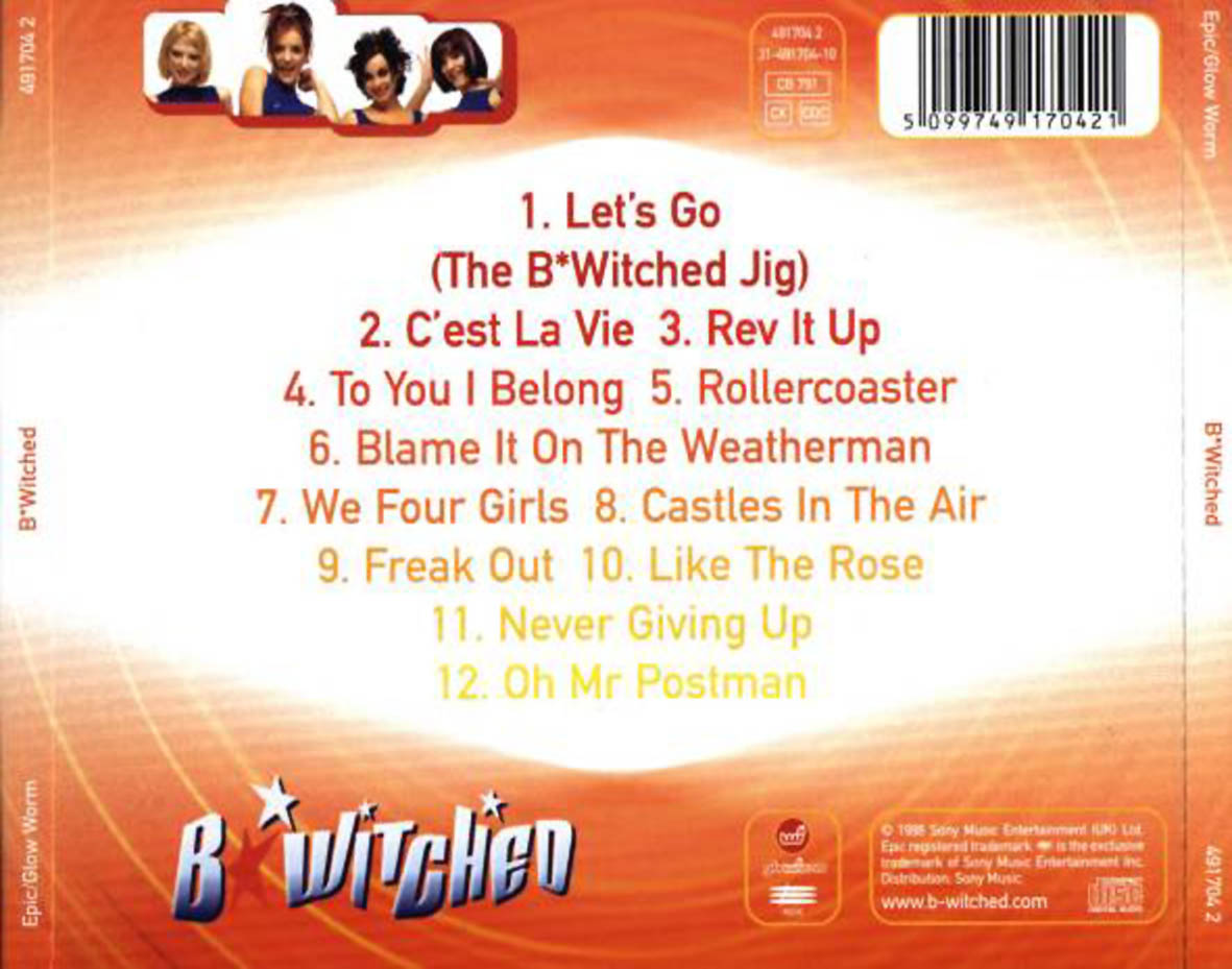 CARATULAS DE CD DE MUSICA: B*witched B*witched