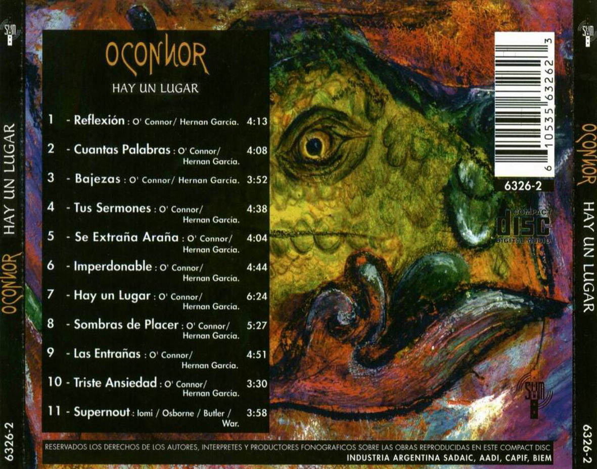 CARATULAS DE CD DE MUSICA: O'connor Hay Un Lugar