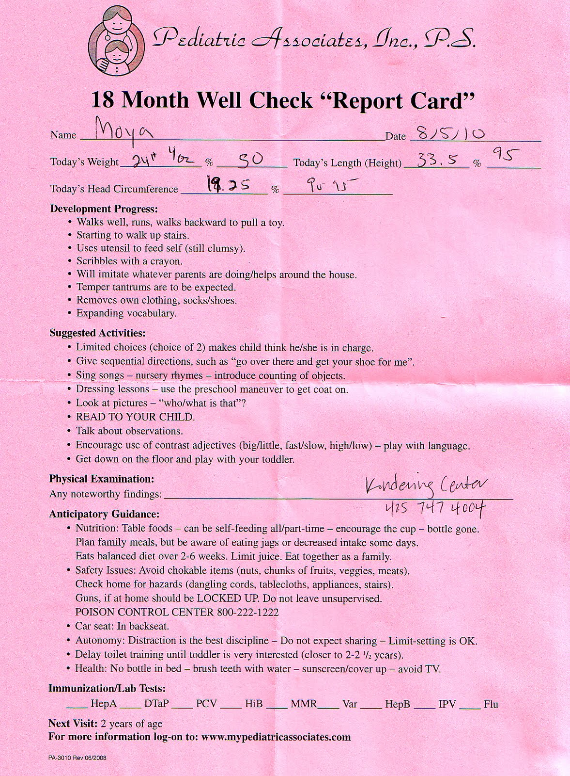 Moya Hardman: August 2010