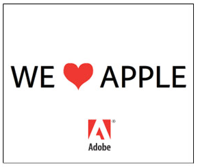 Adobe's Official Anti-Apple Campaign Begins ~ ADMAVEN - The Interactive ...