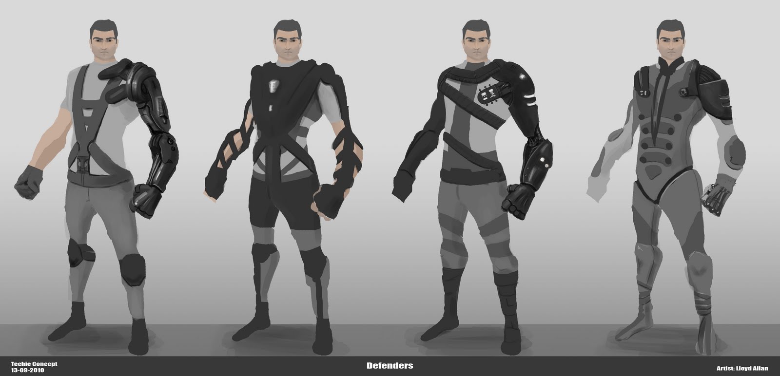 Lloyd's Art Blog: Tech Character Concepts