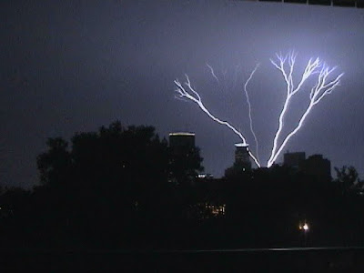 Visions of Minnesota: Heat Lightning over Minneapolis