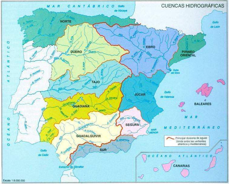 Mapa hidrografico de la comunidad valenciana - Imagui