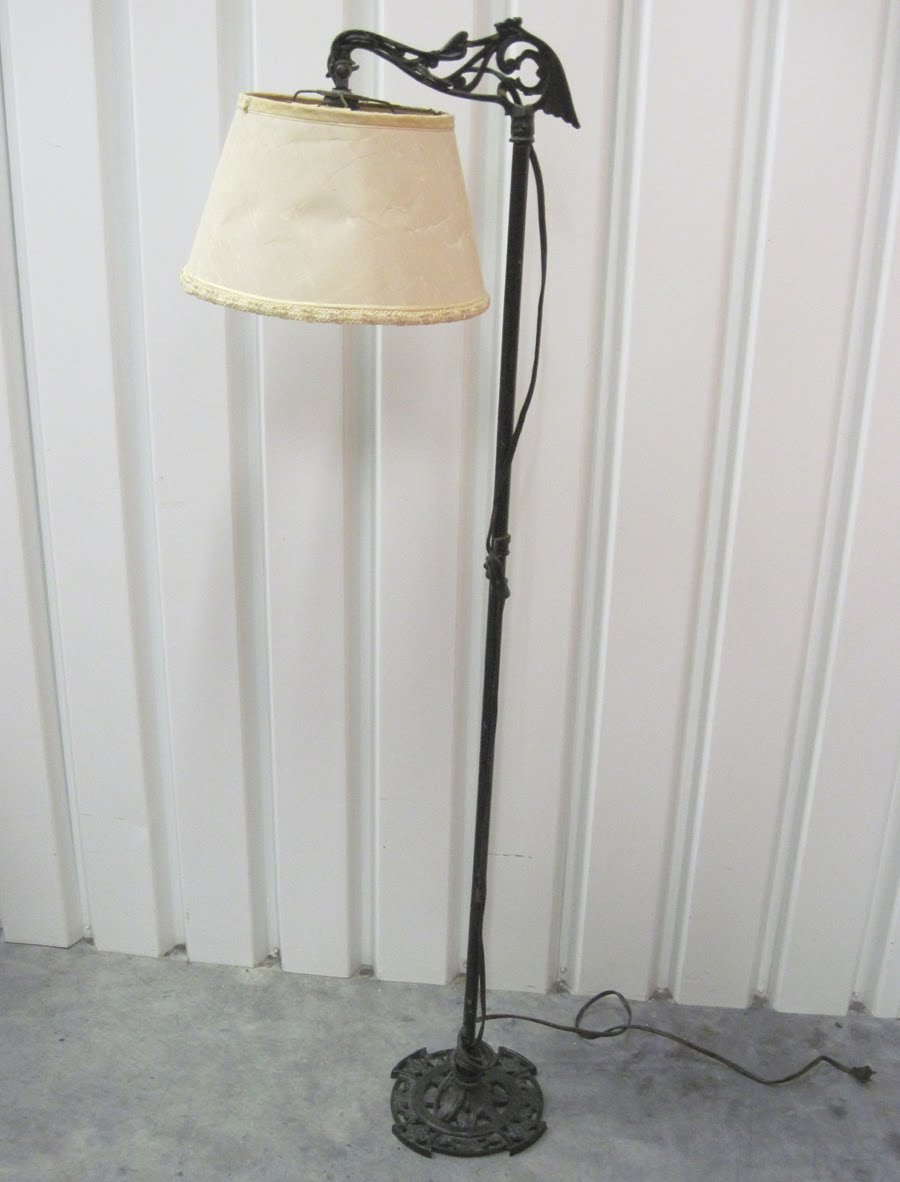 marla henderson design: antique metal standing lamp