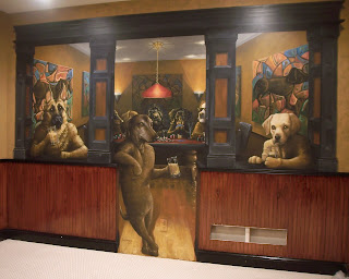 Stivers Art: Dogs Playing Poker Mural
