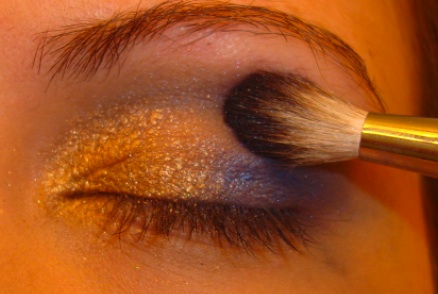 Dicas de Luíza: Make Azul e Dourado