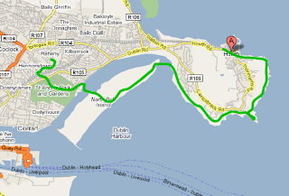 Grete in Irland: Cliff Walk on the peninsula of Howth