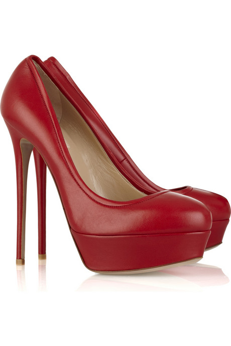 Best heels : Valentino high heels red platform shoes 2010-2011