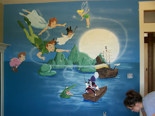 Bawden Fine Murals: Peter Pan Mural wall