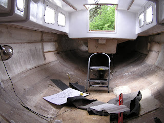 Alberg 30 sailboat project: Interior blues