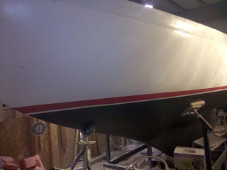 Alberg 30 sailboat project: Boot Stripe