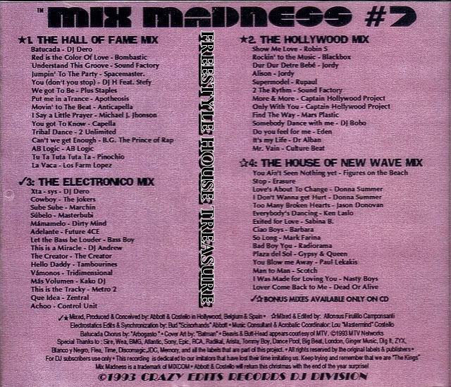 FREESTYLE HOUSE TREASURE: MIX MADNESS THE COMPLETE COLECTIONS