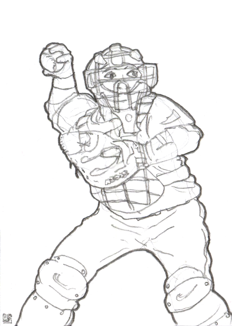 Young Designs Blog: Catcher (Quick Sketch)