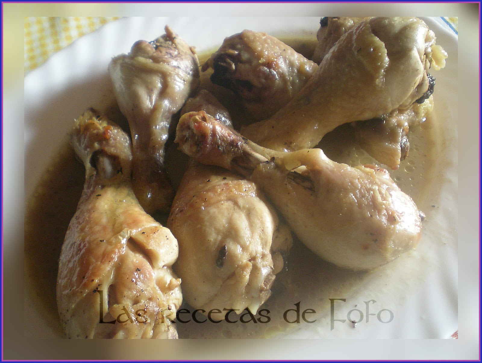 Las recetas de Fófo: Jamoncitos de pollo en bolsa de asar