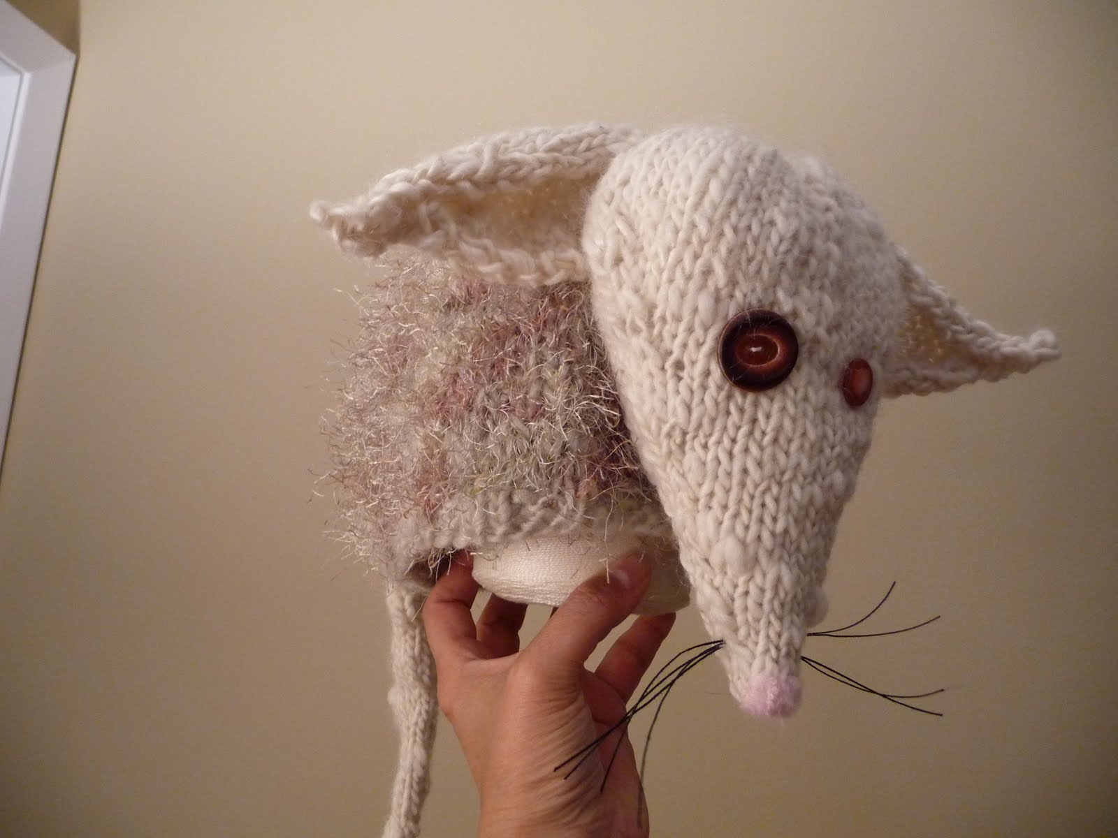 One Thing at a Time: Opossum for Ugly Hat Contest